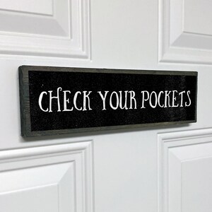 Check Your Pockets Laundry Room Decor Laundry Wall Sign Farmhouse ...