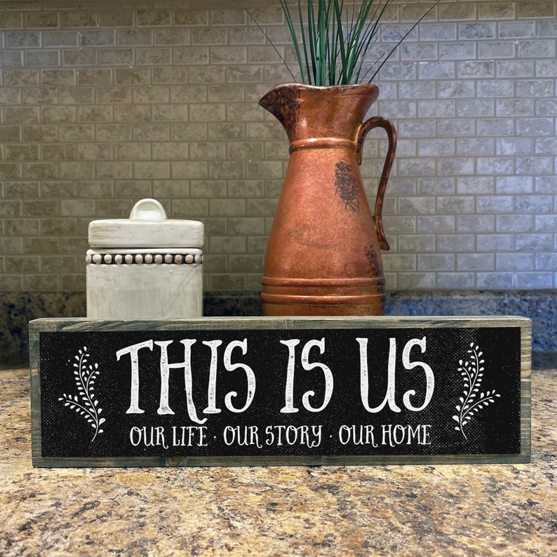 This is Us Metal & Wood Sign – Rustic Farmhouse Decor - Etsy