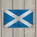 12 X 7.25 Rustic Scottish Flag Flag of Scotland - Etsy