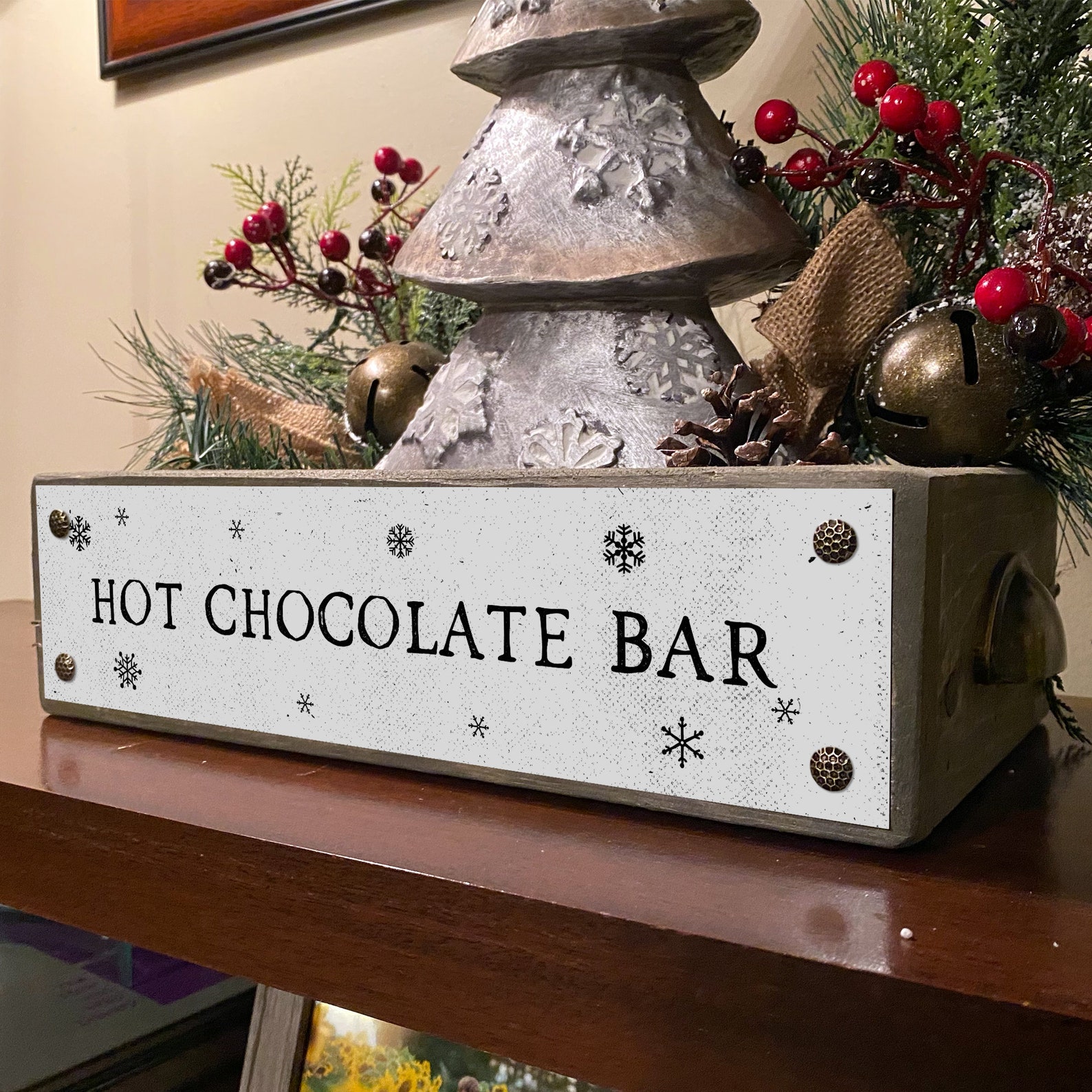 Hot Chocolate Bar – Christmas Box – Decorative Storage Box - Wood Boxes ...