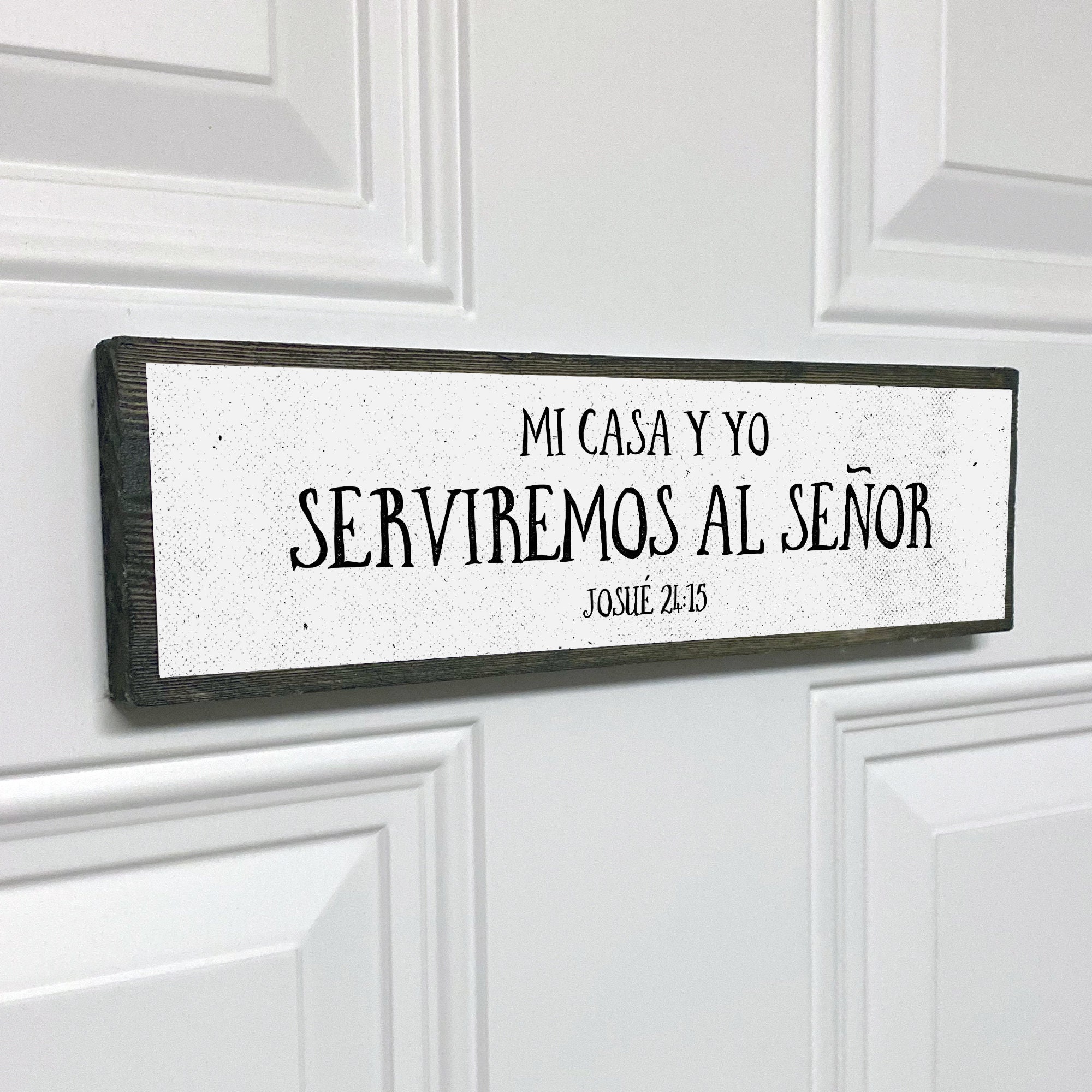 Mi Casa Y Yo Serviremos Al Senor Spanish Bible Verse | Etsy