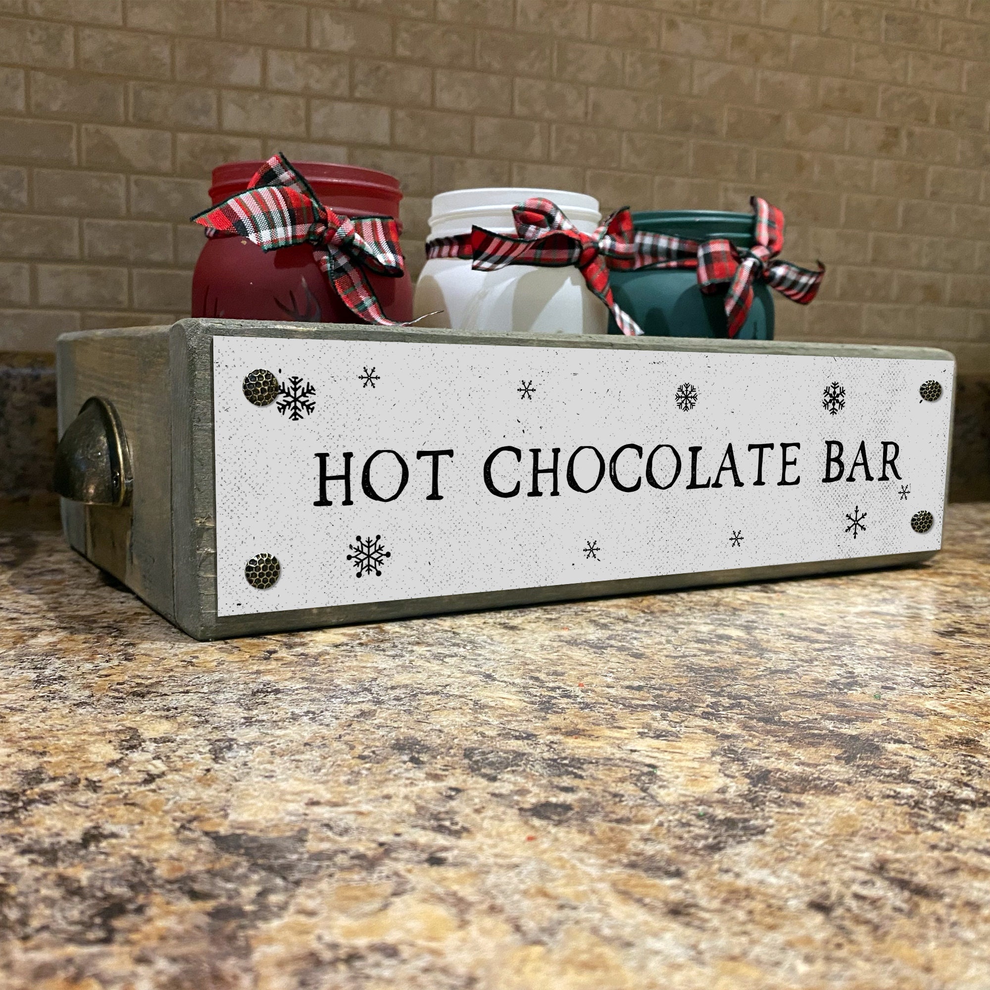 Hot Chocolate Bar – Christmas Box – Decorative Storage Box - Wood Boxes ...