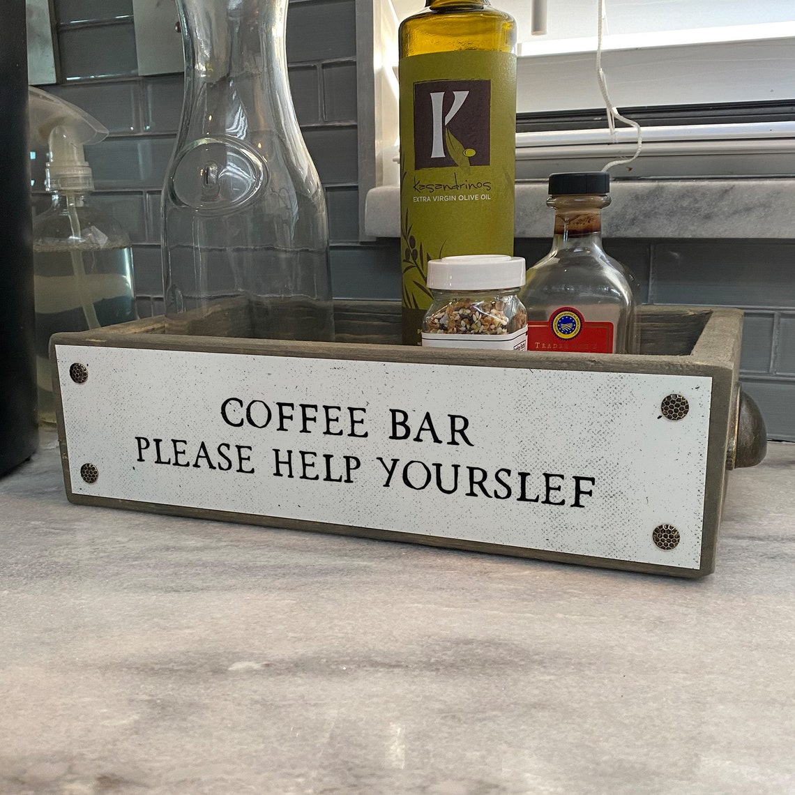 Coffee Bar Please Help Yourself Coffee Decorative Storage | Etsy