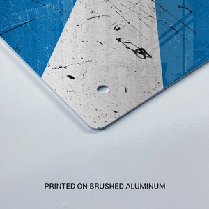 12" X 7.25" Rustic Scottish Flag – Flag of Scotland Metal Art Wall ...