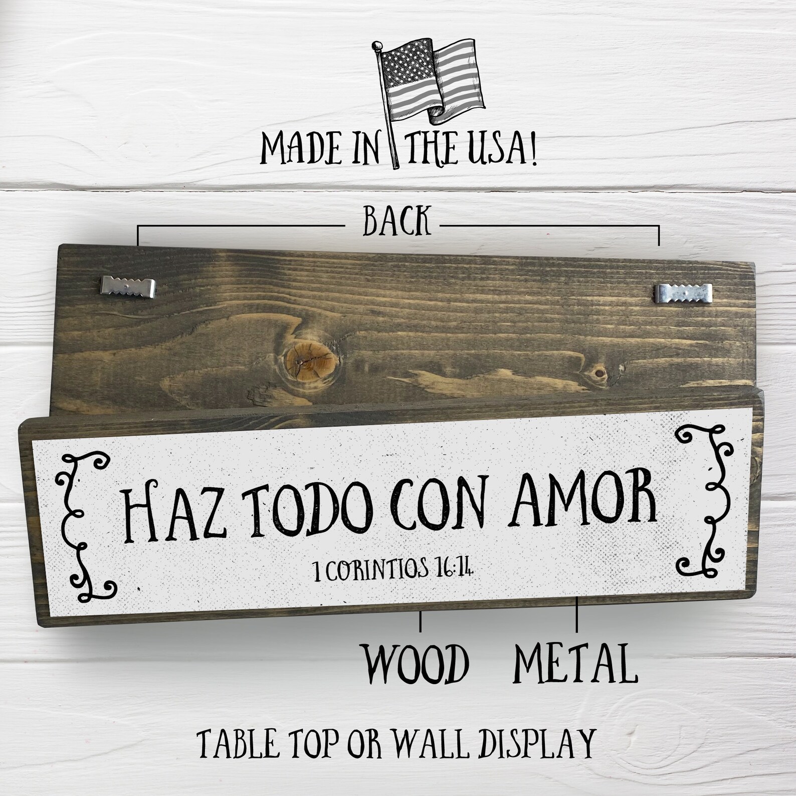 Haz Todo Con Amor Spanish Bible Verse Mensajes Cristianos - Etsy