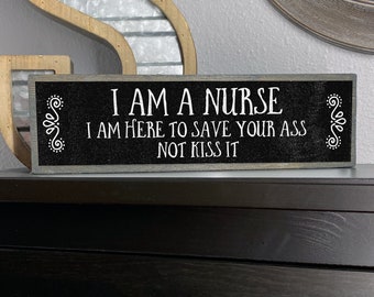 Personalized Circle NURSE DOCTOR Sign Medical Door Sign Wood - Etsy