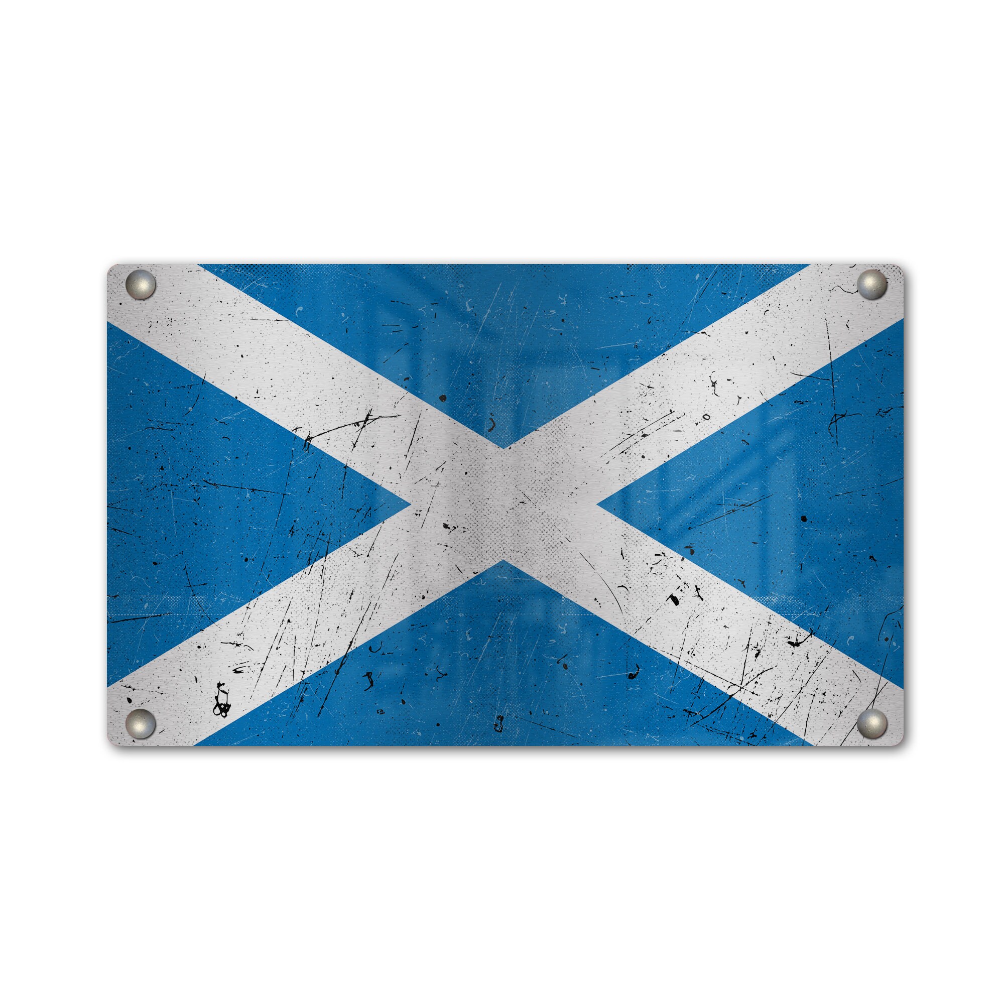 12 X 7.25 Rustic Scottish Flag Flag of Scotland | Etsy