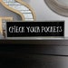 Check Your Pockets Laundry Room Decor Laundry Wall Sign - Etsy