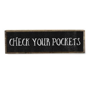 Check Your Pockets Laundry Room Decor Laundry Wall Sign Farmhouse ...