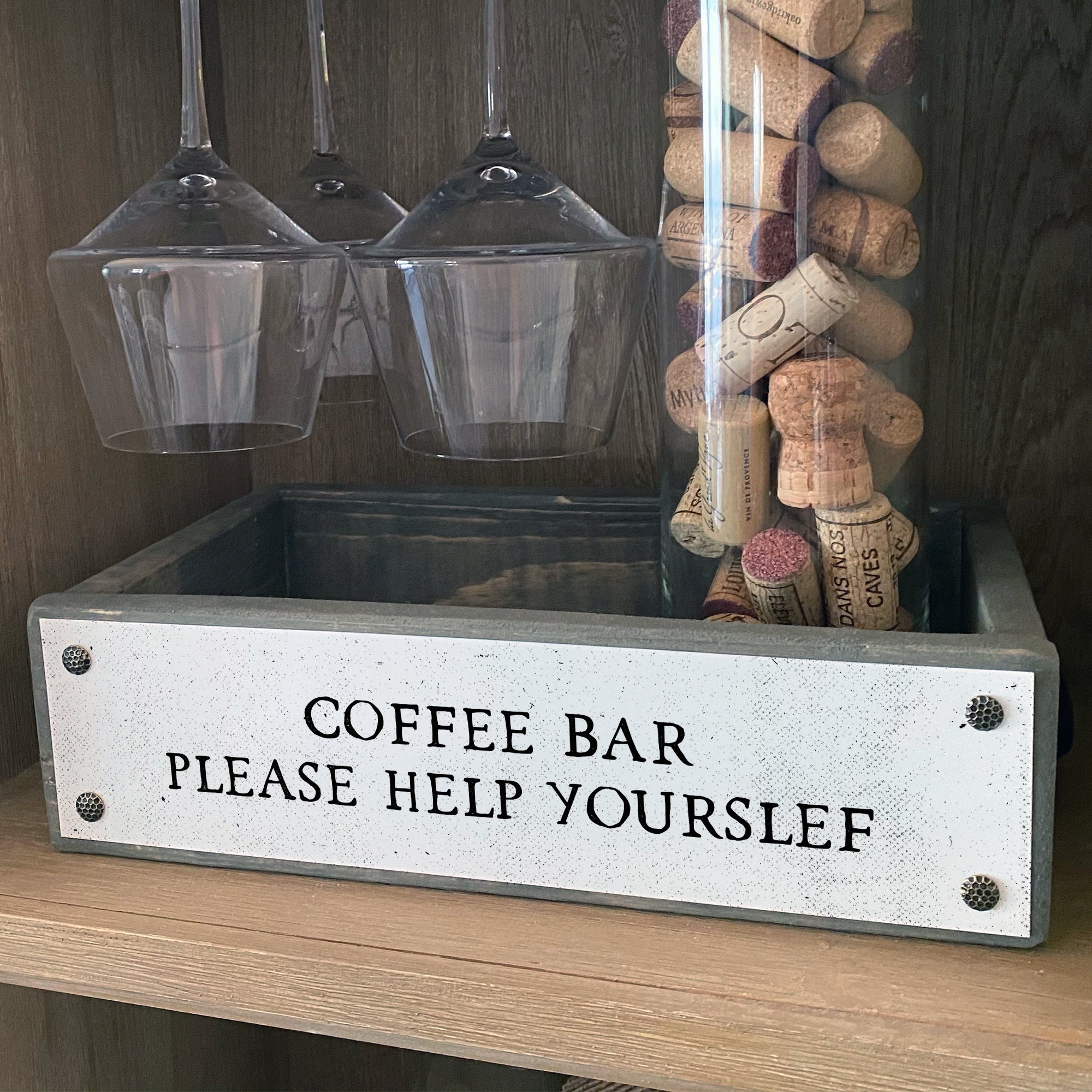 Coffee Bar Please Help Yourself Coffee Decorative Storage | Etsy