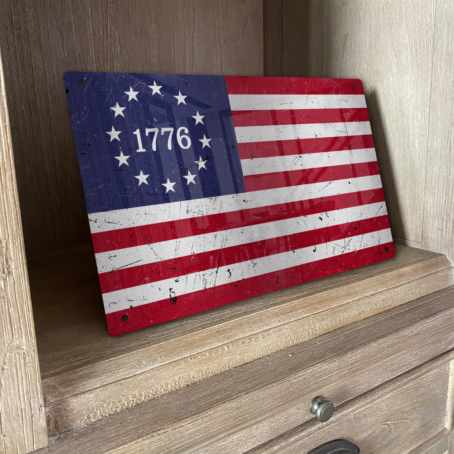 12 X 7.25 1776 Betsy Ross American Flag Hanging - Etsy