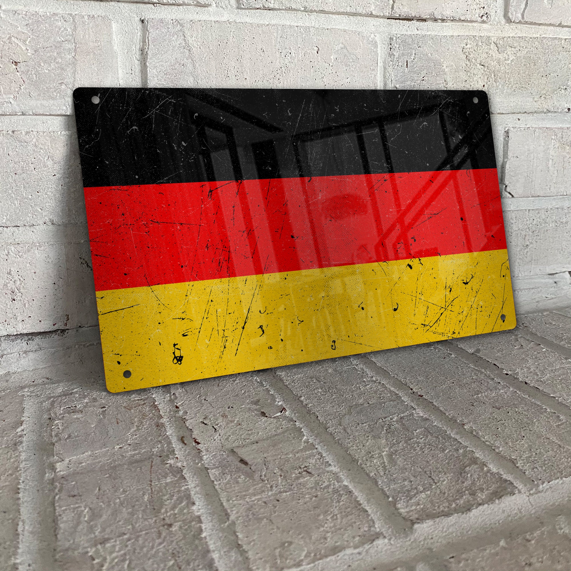 12 X 7.25 Rustic German Flag Flag of Germany - Etsy