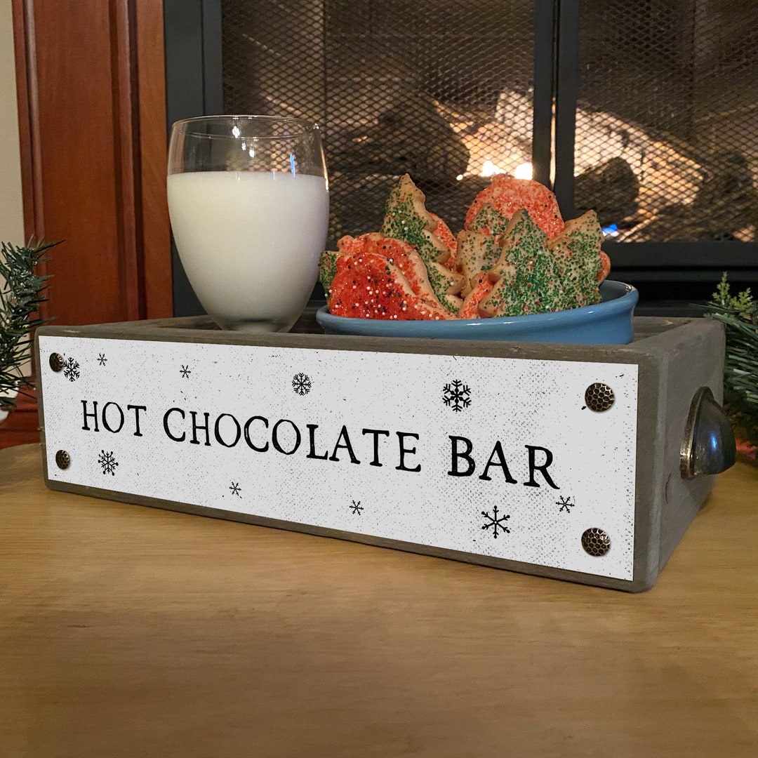Hot Chocolate Bar – Christmas Box – Decorative Storage Box - Wood Boxes ...