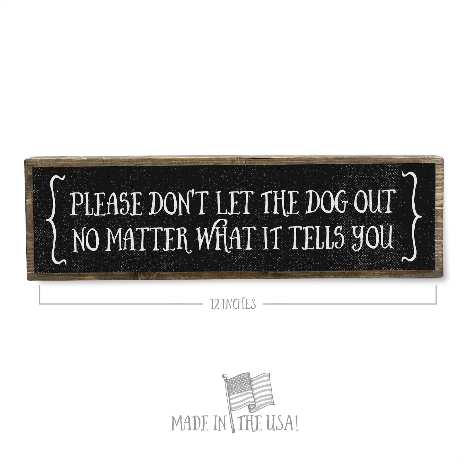 Please Dont Let the Dog Out Handmade Metal Wood Sign Cute - Etsy