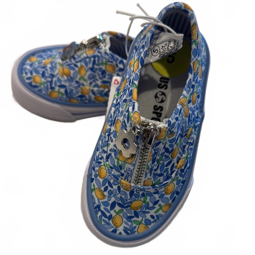Vibrant Blue and Yellow Sneakers for Ultimate Style Bu US Sports - Etsy