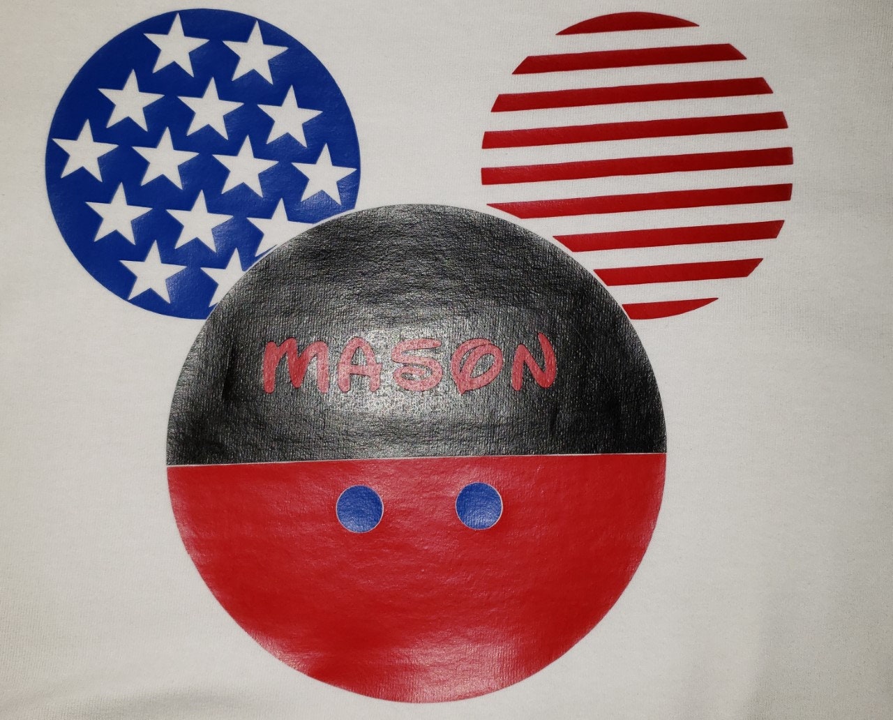 Disney - Mickey Mouse Red White and Blue T-shirt - Etsy