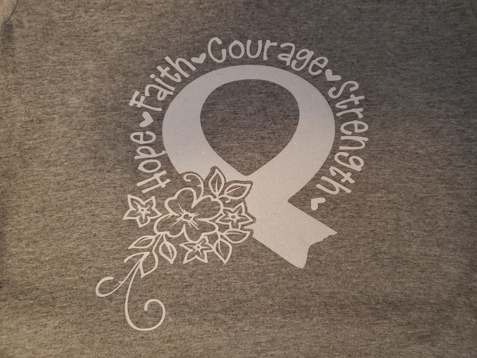 Hope Faith Courage Strength Cancer Shirt - Etsy