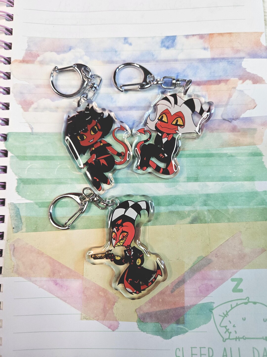 2" Millie, Moxie, Blitz Red Demon Imp Acrylic Phone Charm - Etsy