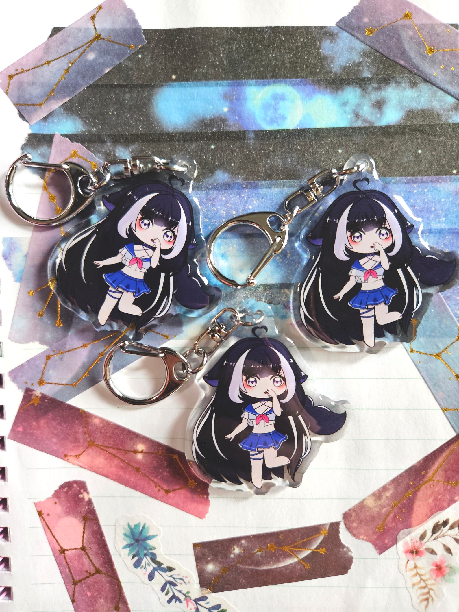 I[last BATCH] 2" Vtuber Shylily Streamer Chibi Acrylic Phone Charm - Etsy