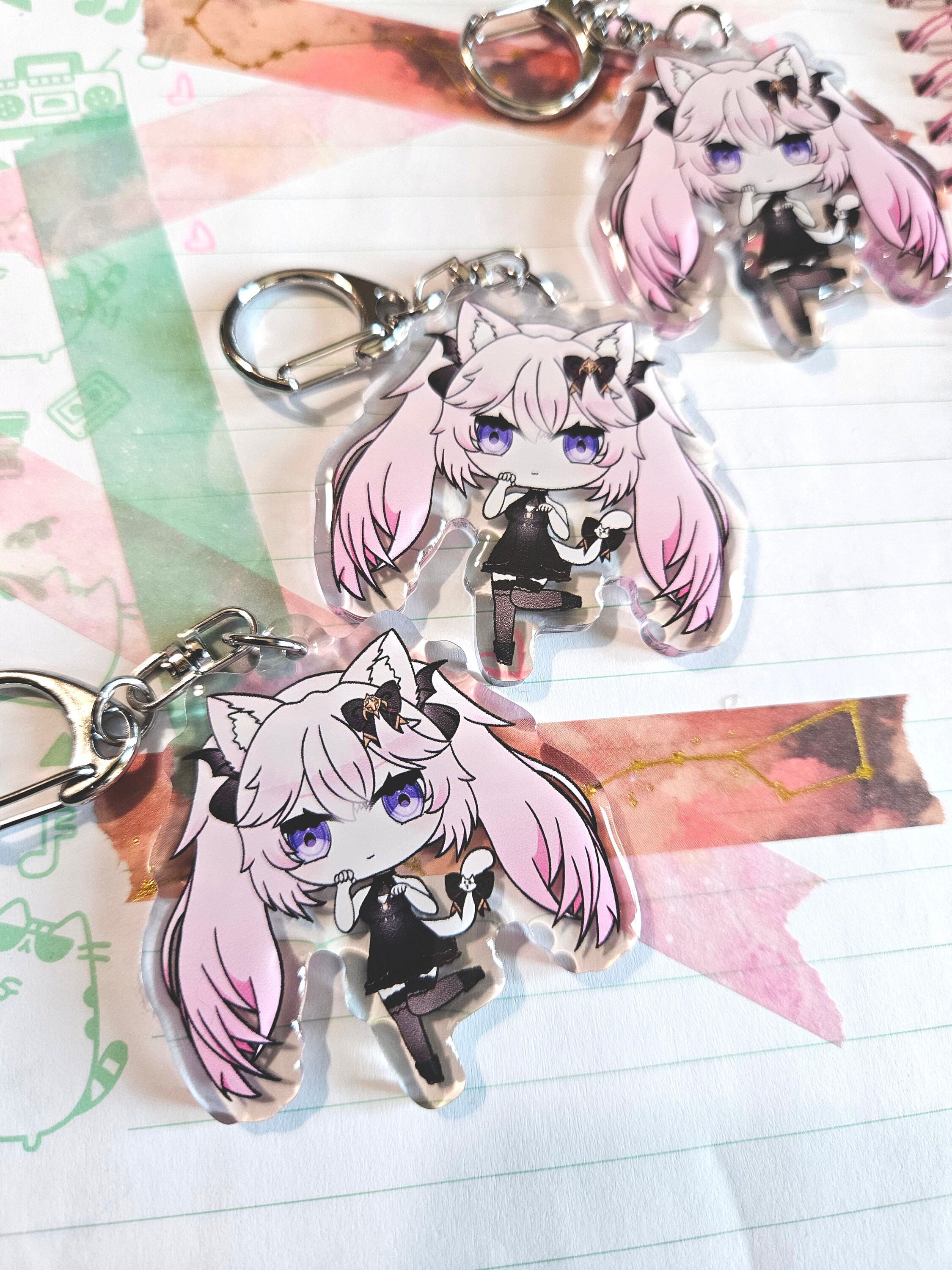 I[last BATCH] 2" Nyanners Chibi Acrylic Phone Charm - Etsy