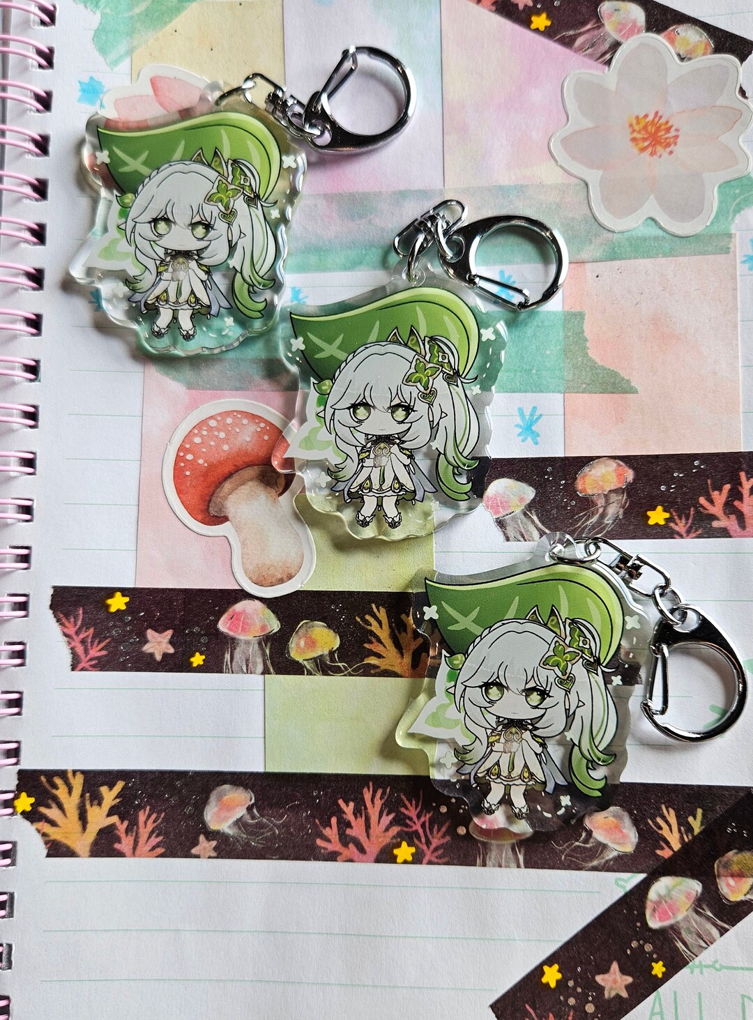 2 Nahida Genshin Impact Acrylic Keychain - Etsy