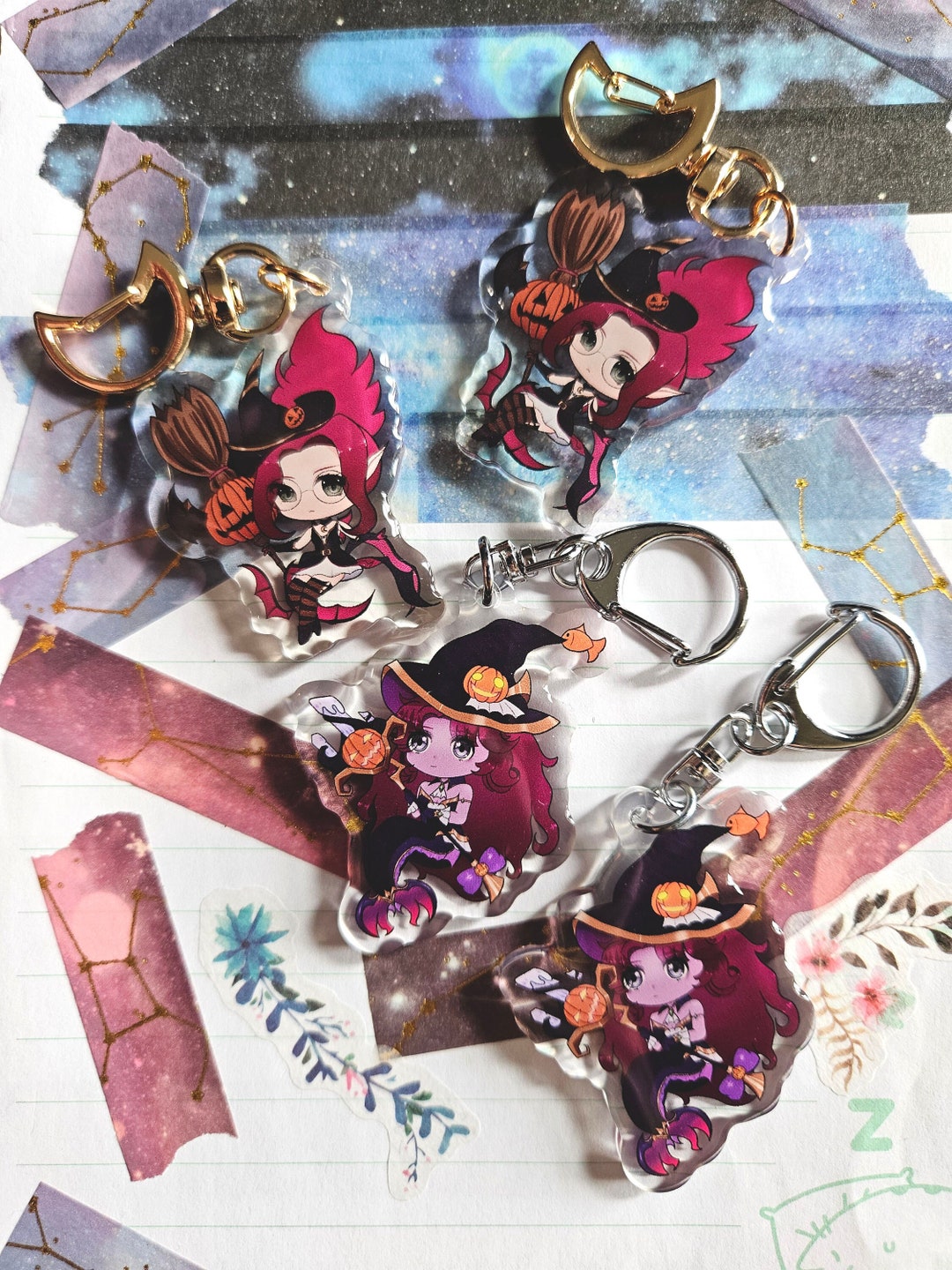 2 Bewitching Janna and Nami League of Legends Acrylic Phone Charm - Etsy