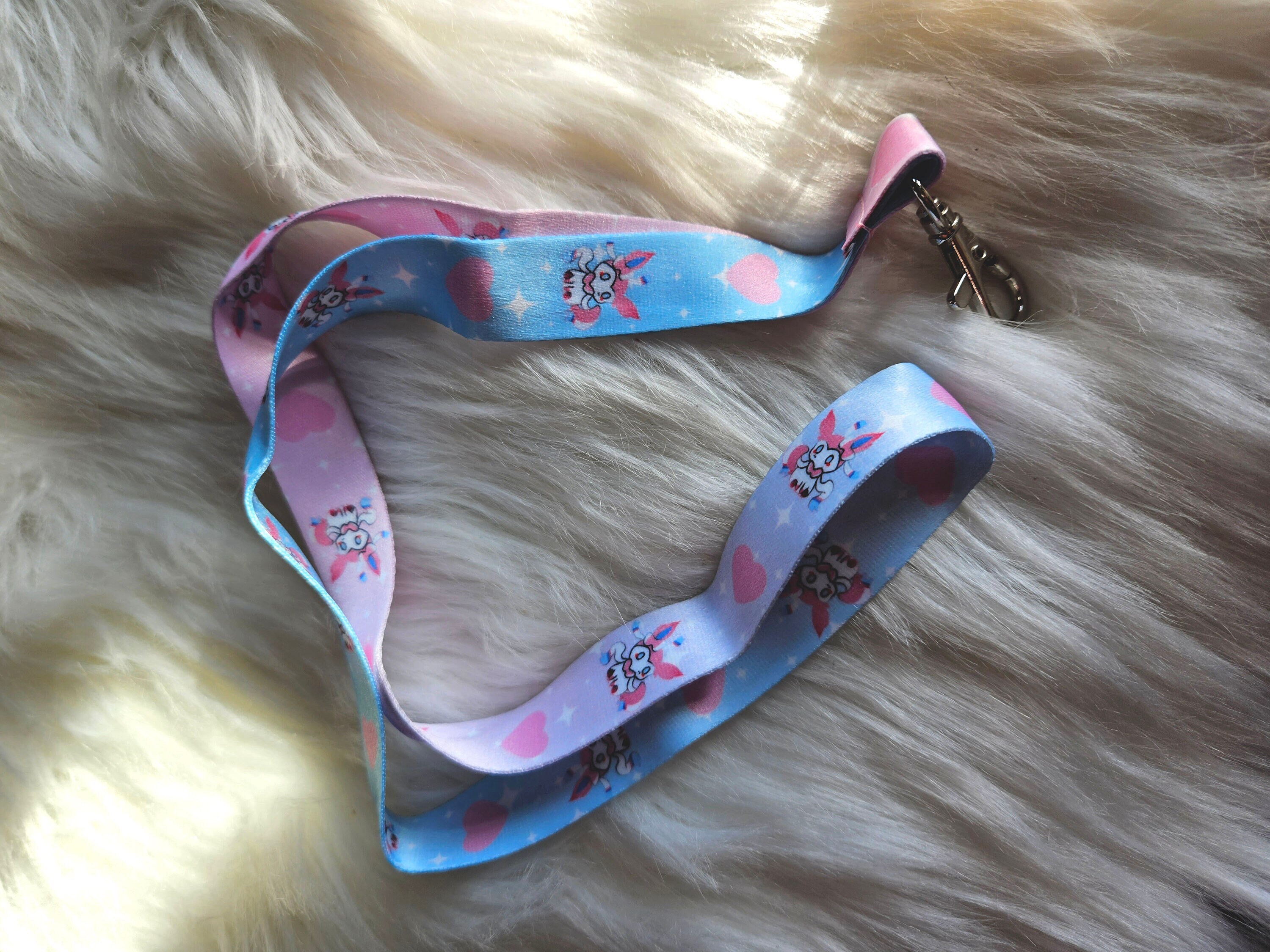 Sylveon Pokemone Cotton Candy Lanyard - Etsy