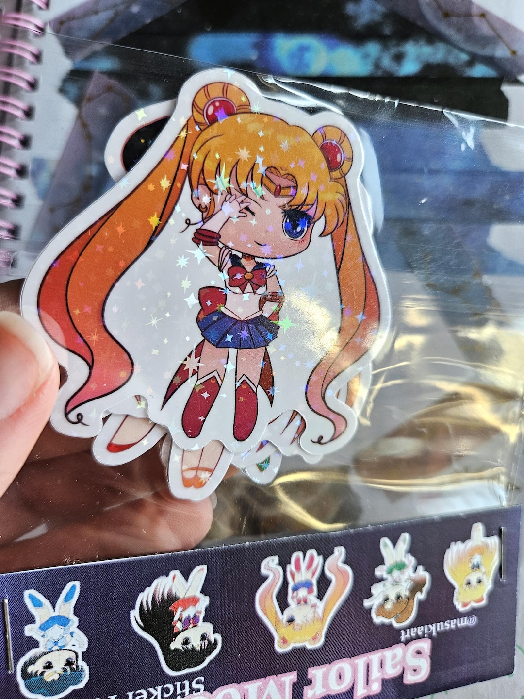 2.5" Sailor Moon Star Holographic Sticker Pack - Etsy