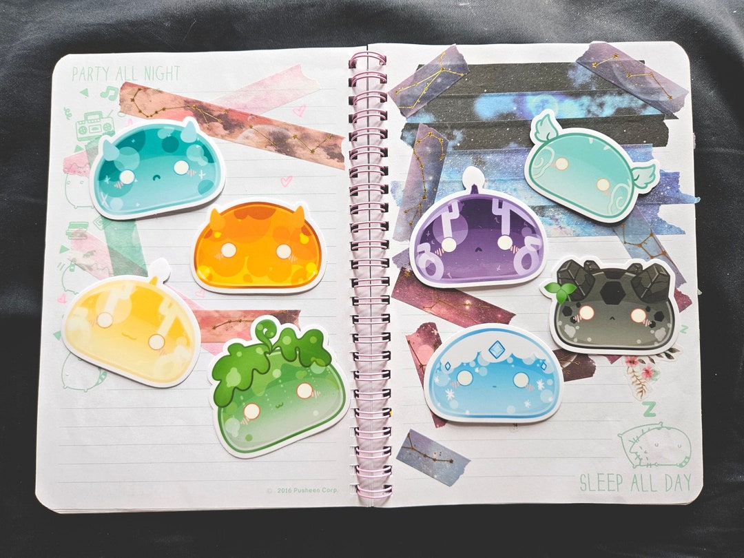 Genshin Slimes Vinyl 2.5" Sticker Pack | 8 Total - Etsy