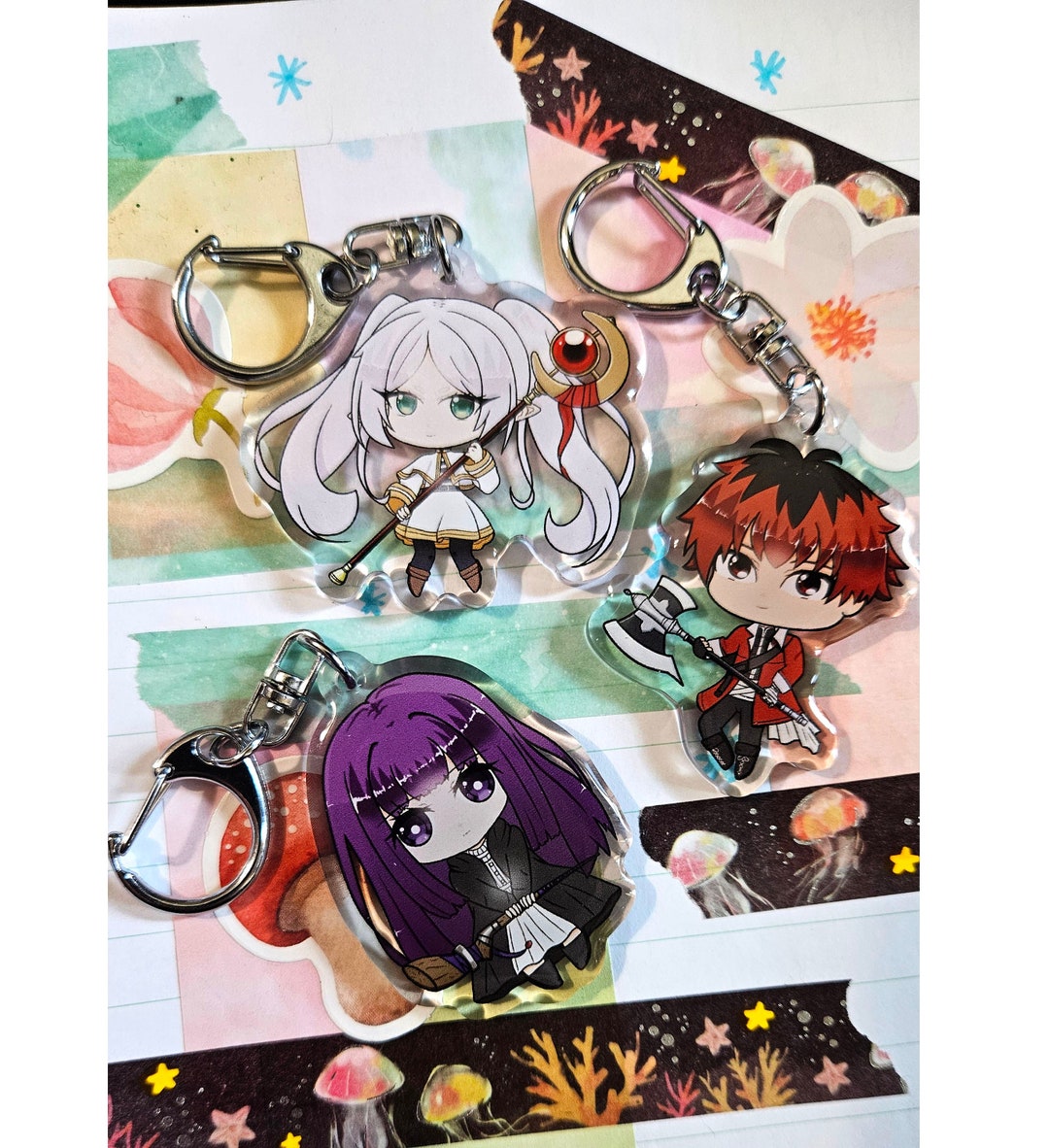 2" Frieren Fern and Stark Chibi Keychains Phone Charm - Etsy