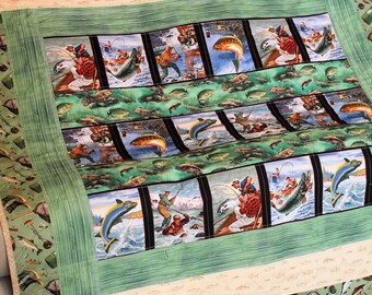 Fishing quilt | Etsy