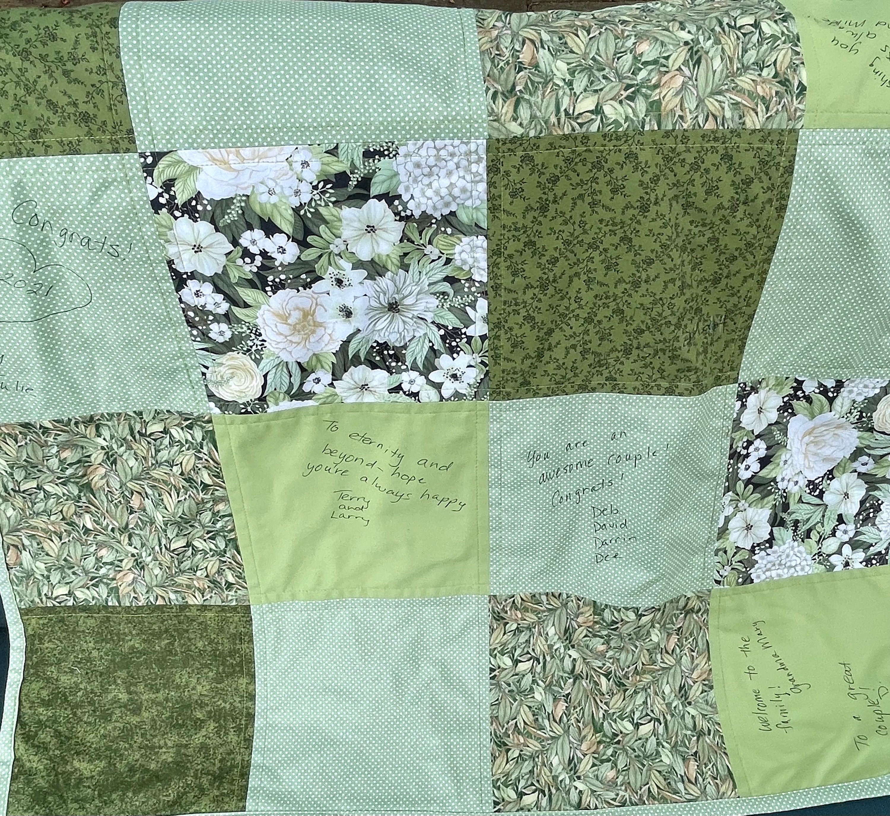 Wedding Graduation Retirement Quilts Signed by Guests - Etsy