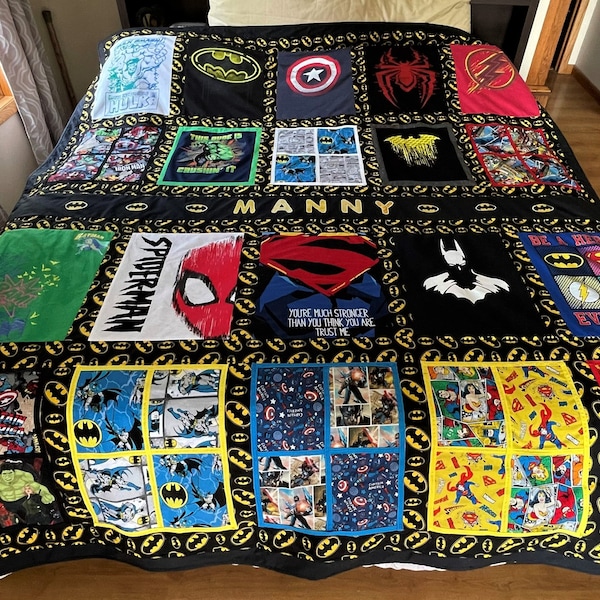 Superhero Quilt - Etsy