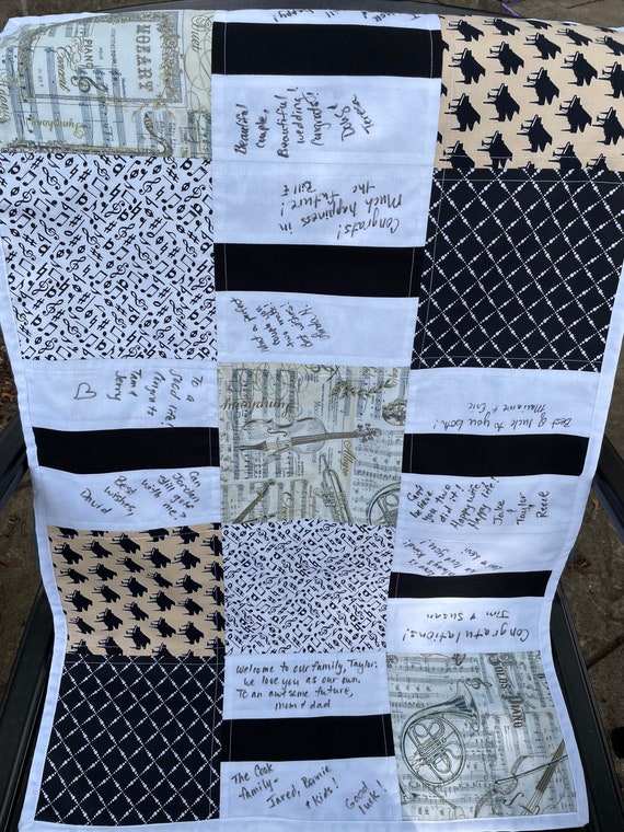 Wedding Graduation Retirement Quilts Signed by Guests | Etsy
