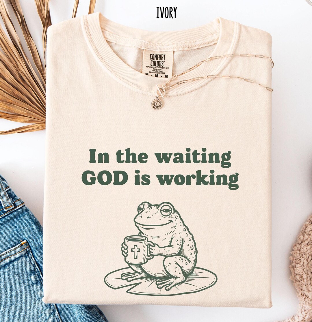 Christian Shirts, Funny Frog and Coffee Tshirt Comfort Colors, Faith ...