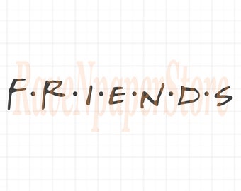 Friends font | Etsy