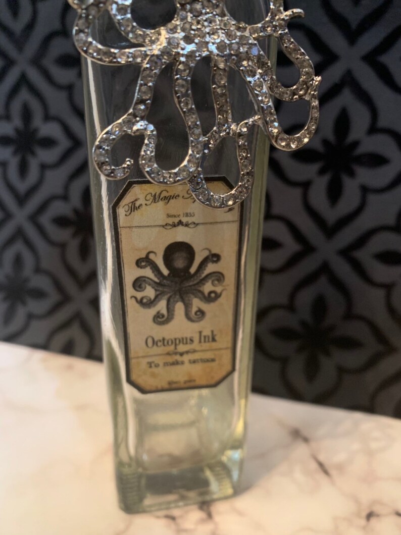 Octopus Ink Bottle | Etsy