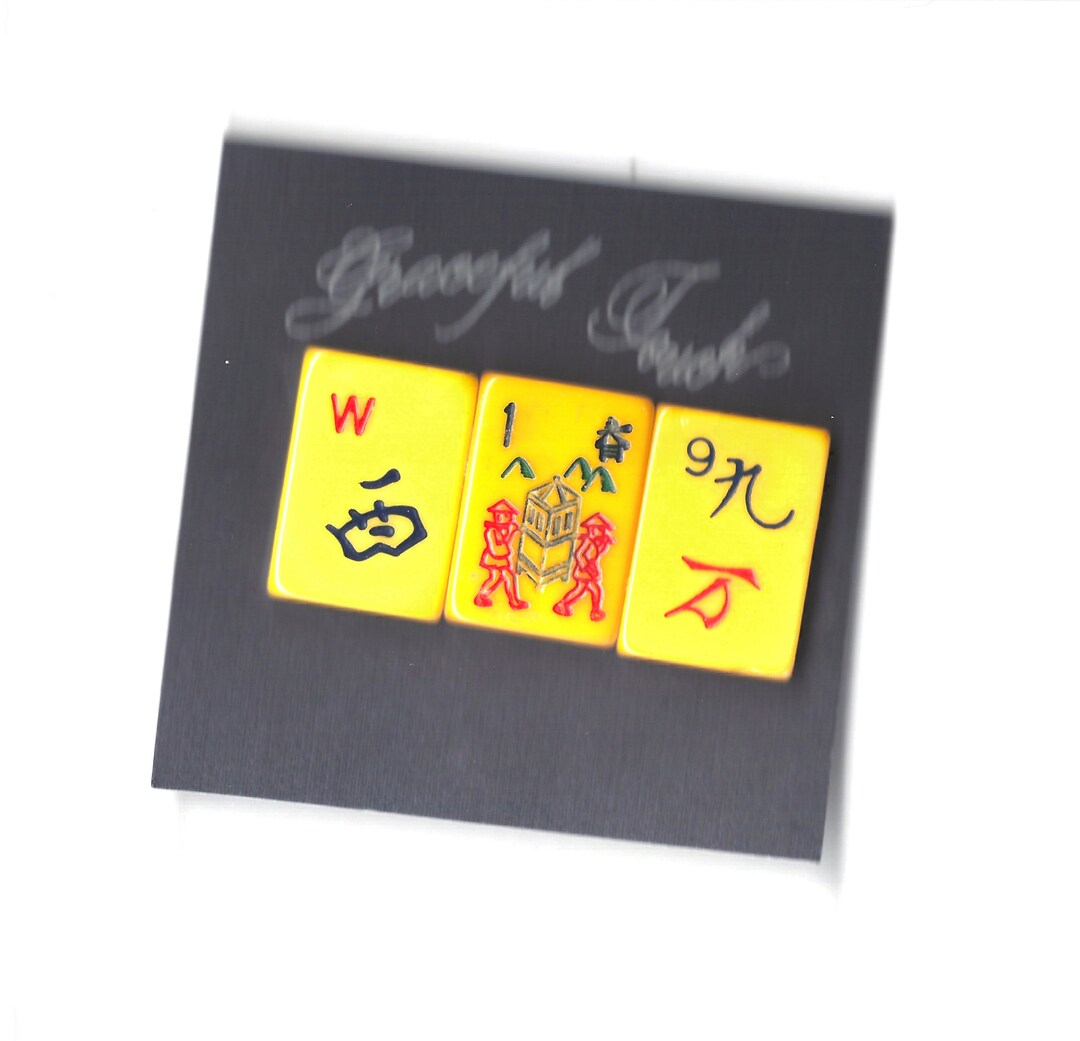 Vintage Mahjongg Tiles Pin - Etsy
