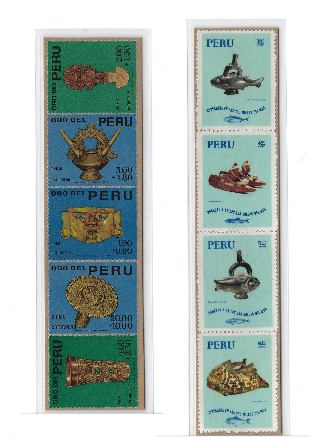 Trio of Peruvian Metalwork Art Postage Stamp Bookmarks - Etsy