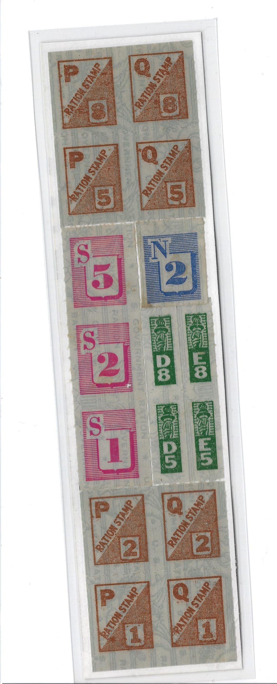 WW2 Ration Book Stamps Bookmark - Etsy