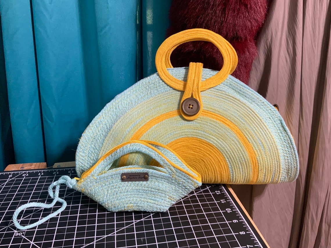 Handmade Cord/rope Top Handle Purse (wallet Sold Separately) - Etsy