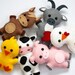 Pattern - Farm Animal Set With Pig, Horse, Cow, Goat, Chicken and Baby ...
