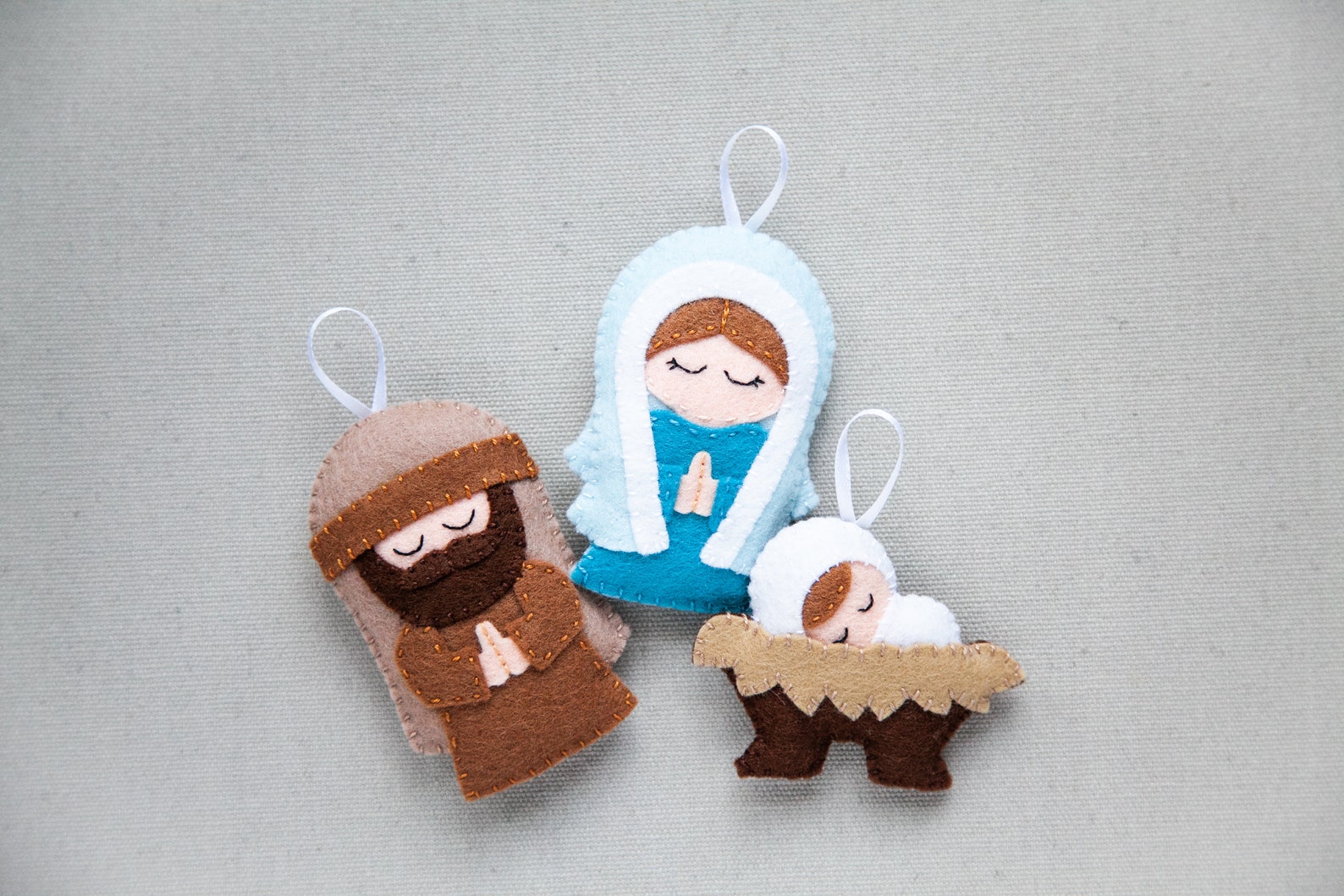 Felt Nativity Pattern Baby Jesus Virgin Mary Joseph - Etsy