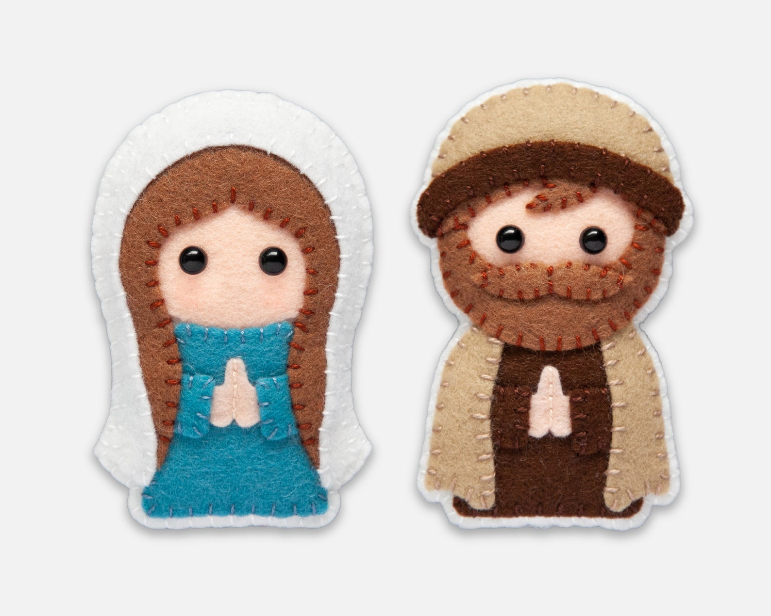 Felt Nativity Pattern Baby Jesus Virgin Mary Joseph Angel - Etsy