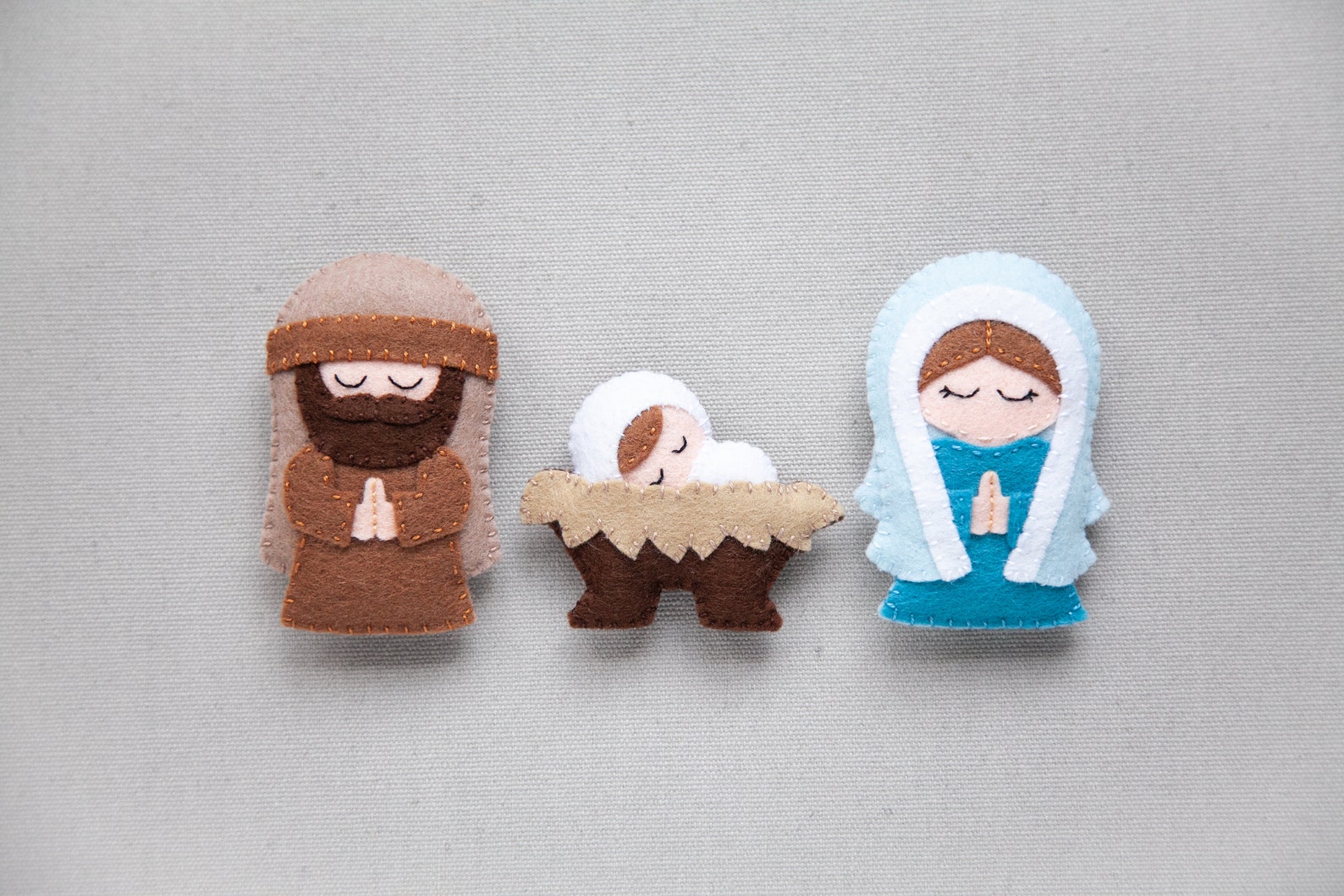 Felt Nativity Pattern Baby Jesus Virgin Mary Joseph - Etsy