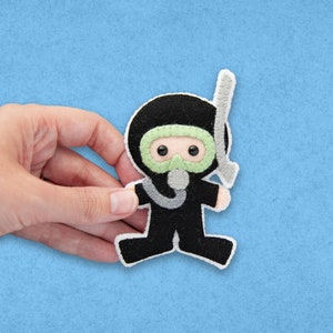 Pattern: Scuba Diver and Sea Creatures - Whale, Shark, Dolphin, Orca ...