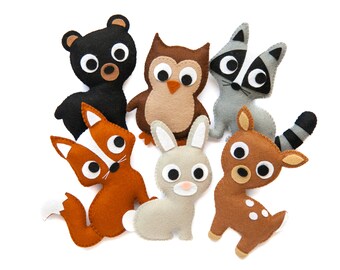 Felt Forest Animals | Etsy