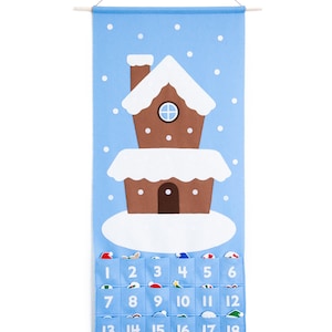 Felt Gingerbread House Advent Calendar Sewing Pattern (PDF Digital ...