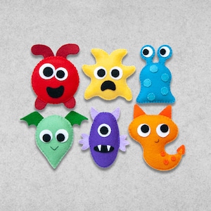 Pattern Cute Monsters PDF Digital Sewing Tutorial Download - Etsy