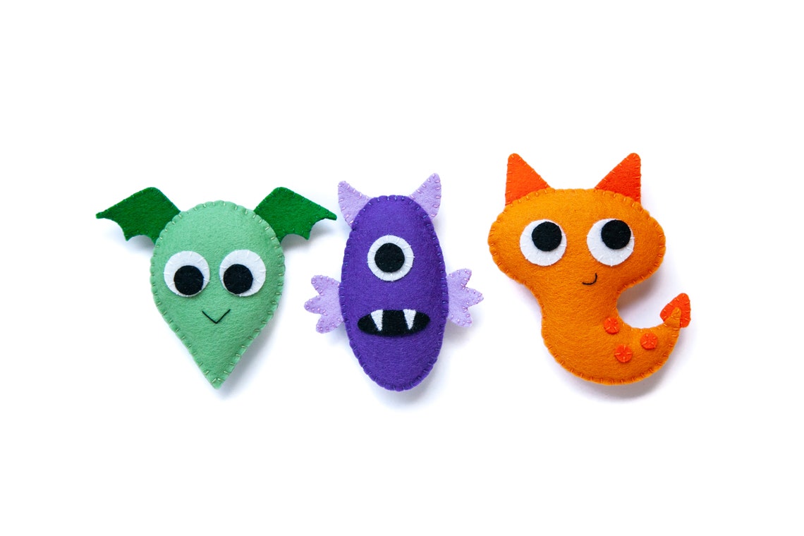 Pattern Cute Monsters PDF Digital Sewing Tutorial Download | Etsy